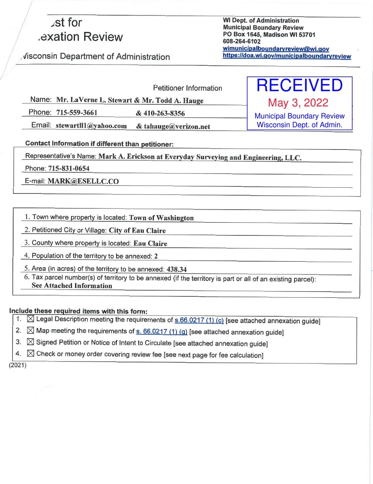 WI Dept. of Administration: Proposed annexation not in public interest ...