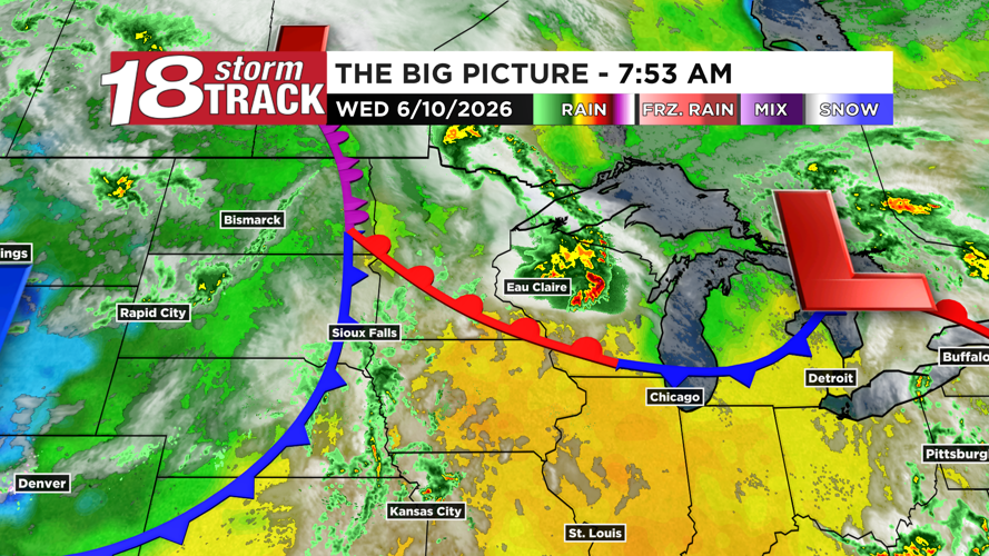 First round of storms exits but more storms look to redevelop Wednesday ...