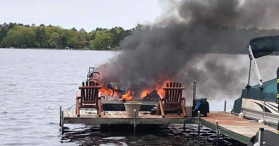 Fire destroys boat in Northwoods | News | wqow.com