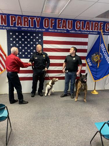 Republican Party of Eau Claire donates $1,000 to ECPD K9 Unit | Eye On ...