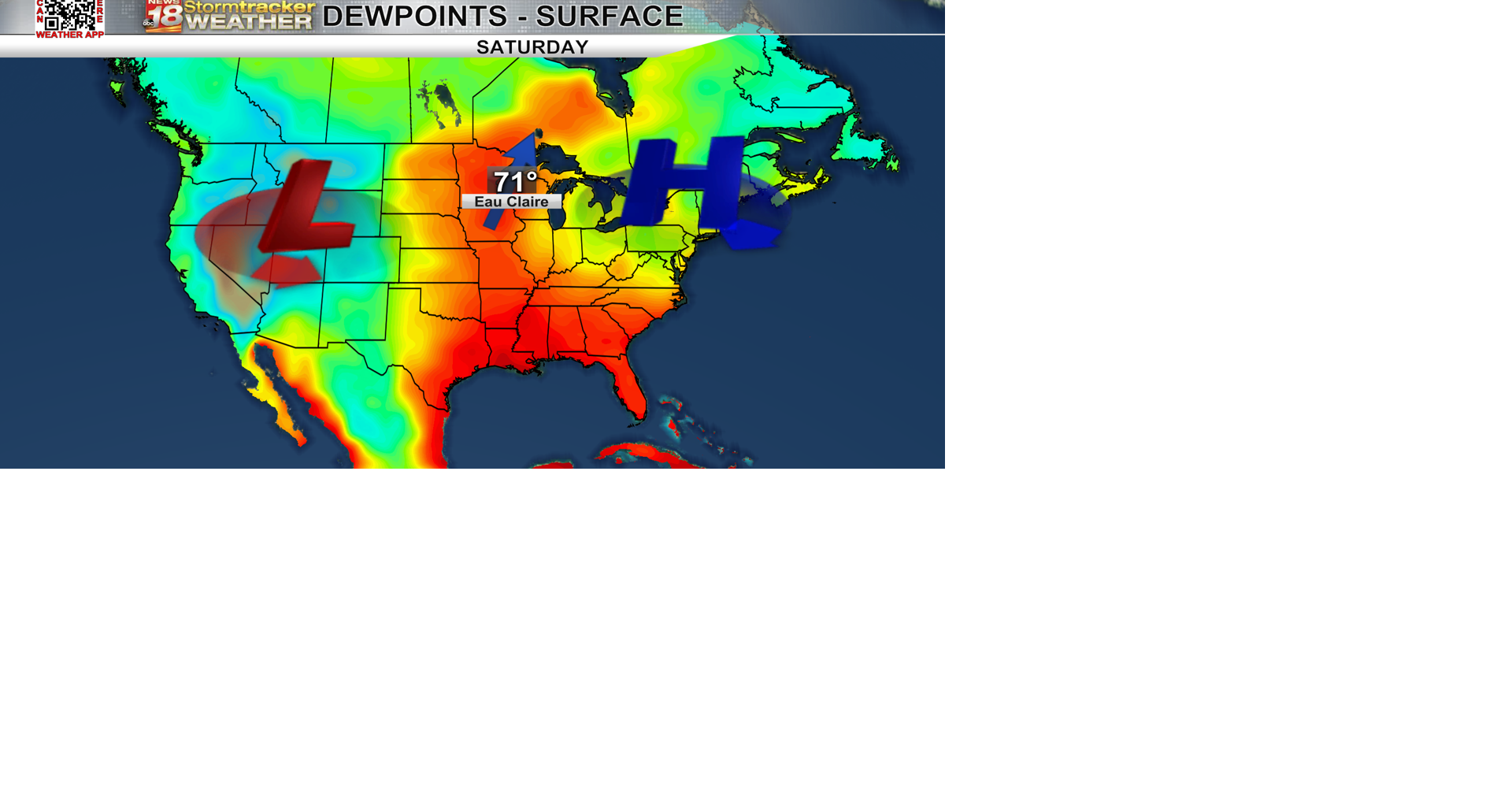 Toasty weather this weekend as southerly winds bring in high levels of ...