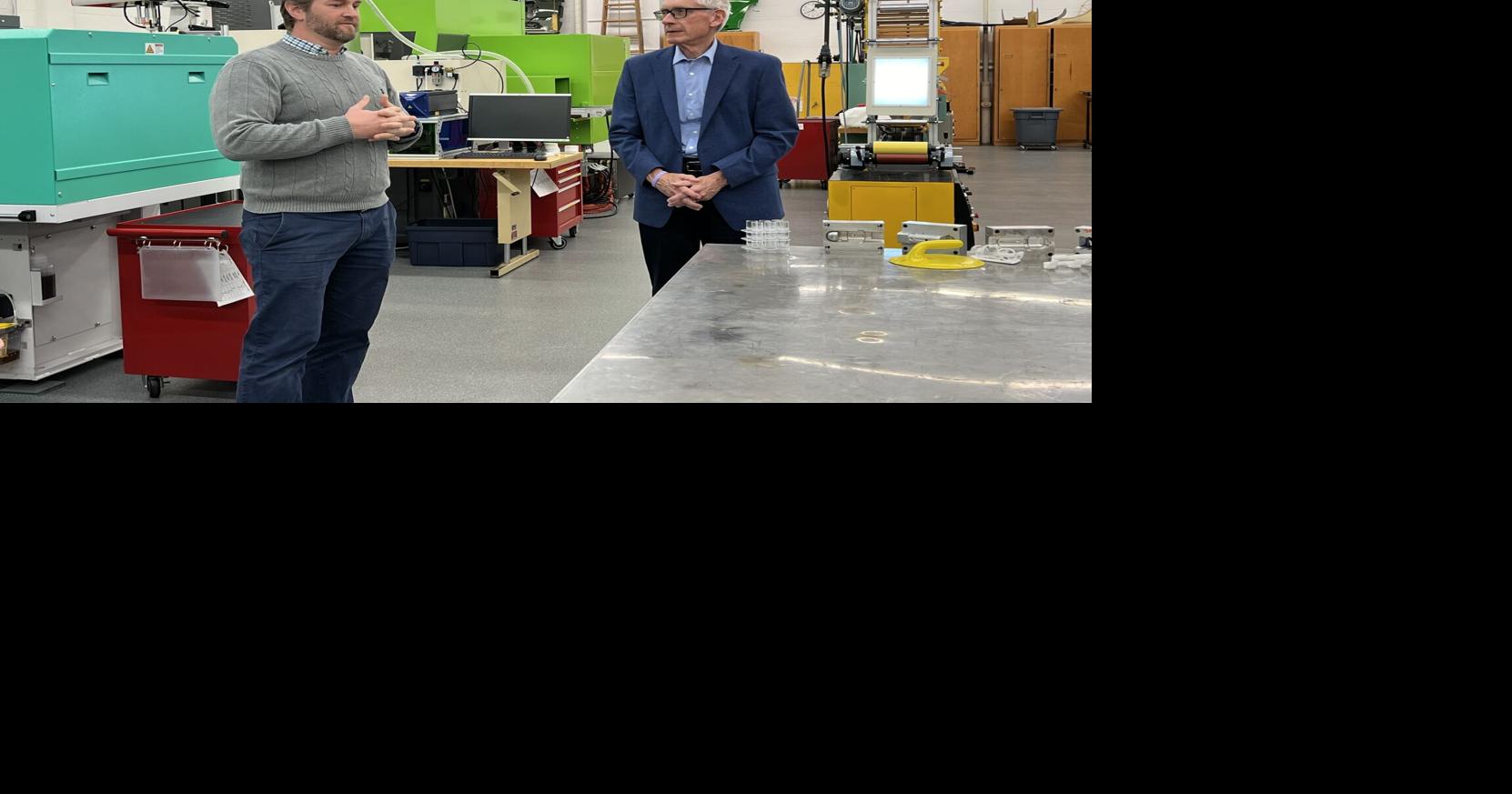 Governor Tony Evers visits UW-Stout after filing lawsuit against ...