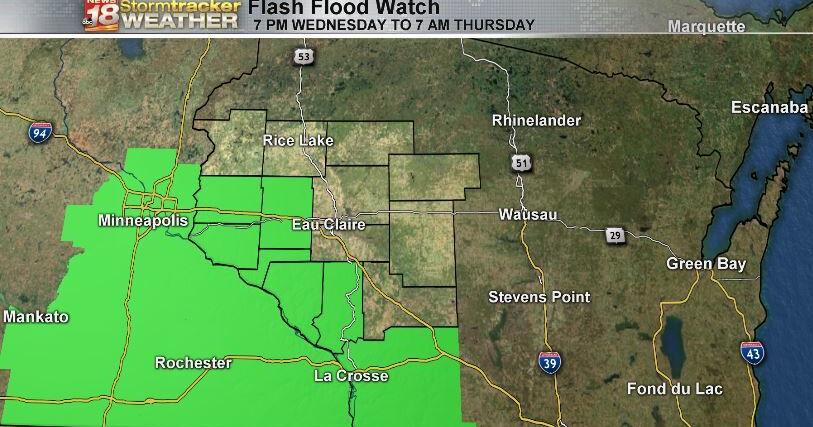 Notice Severe Storms Flash Flooding Possible Wednesday And Wednesday