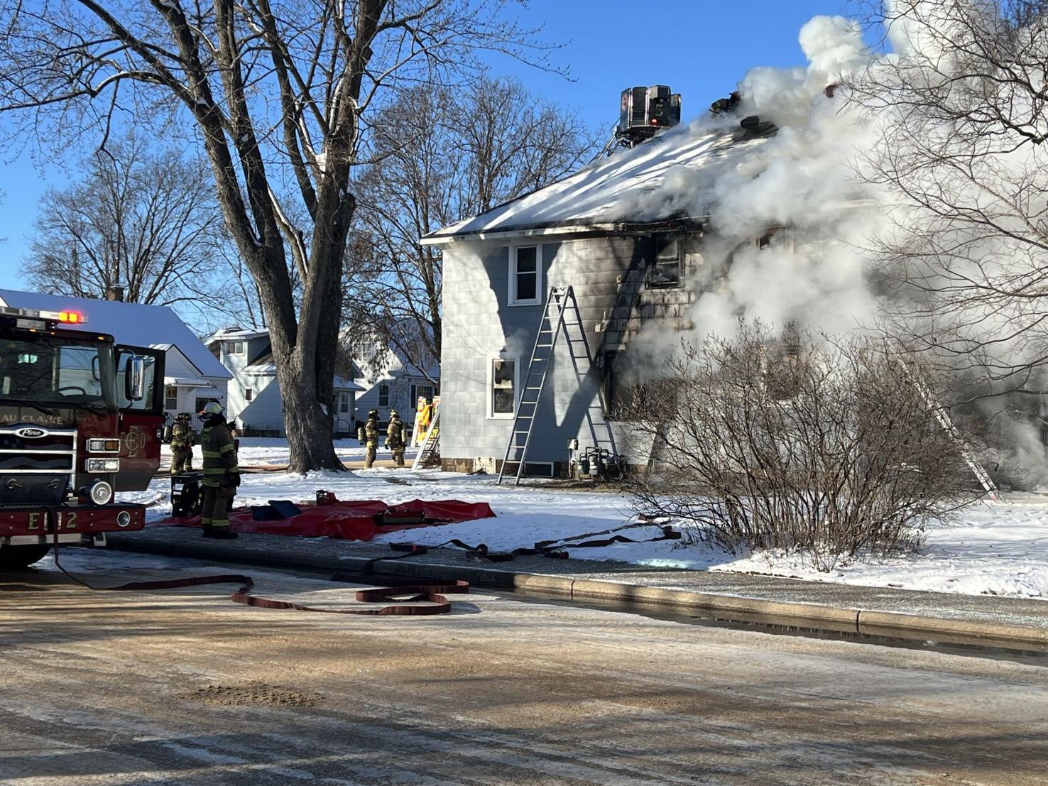 Crews responding to fire at a home in Eau Claire's East Hill ...
