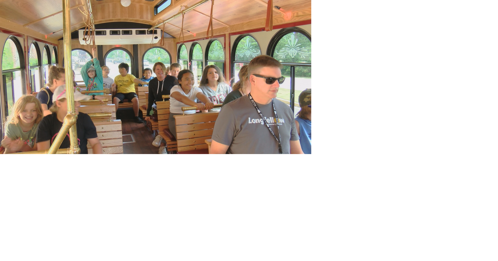 Longfellow Elementary students take a trolley tour | Eye On Eau Claire ...