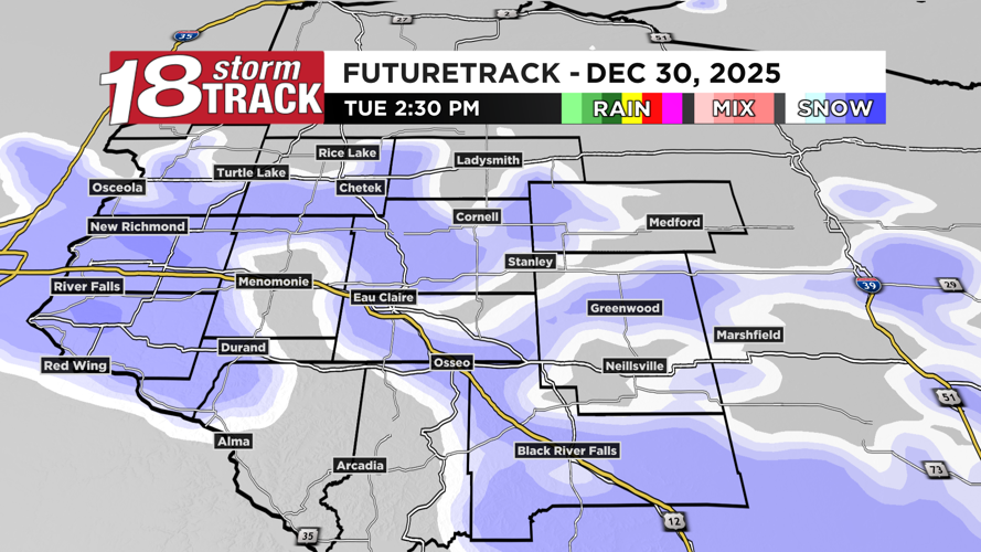 Latest winter storm system winds down today but another clipper system ...