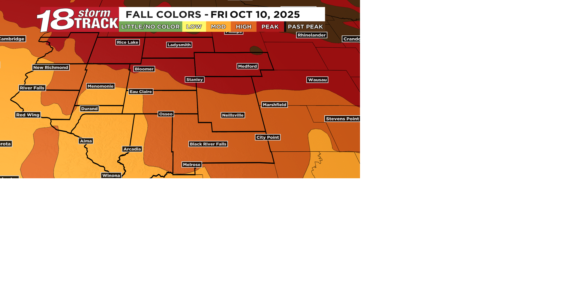Fall colors are approaching peak, and it'll be a great weekend with ...