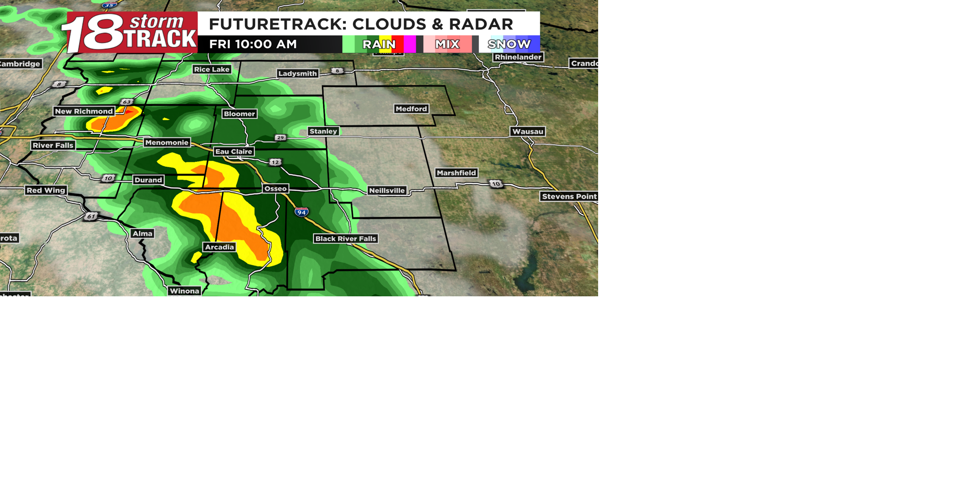 Showers are most likely Friday with just isolated chances continuing ...