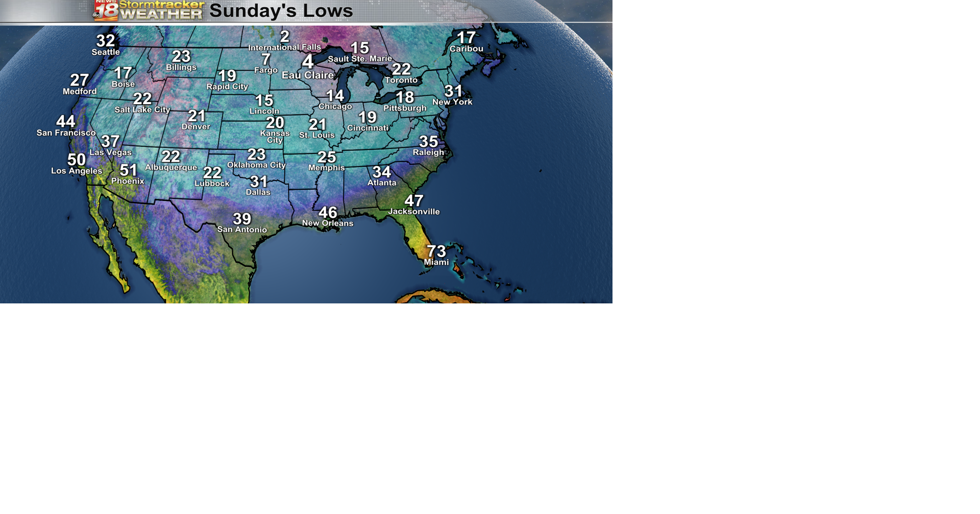 Tomorrow morning gets even colder, and it isn't just us, as cold air ...