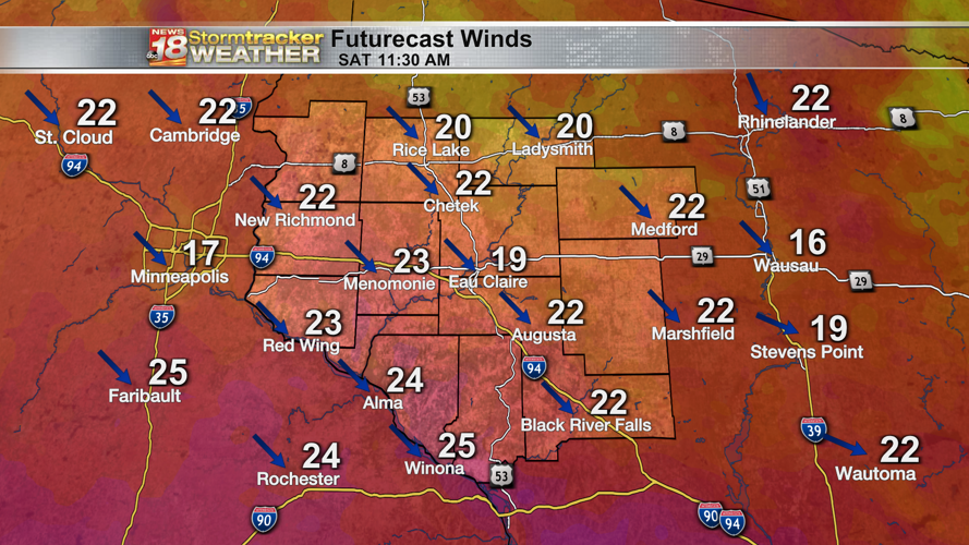 Cold temps, strong winds, and snow chances come along with the start of ...