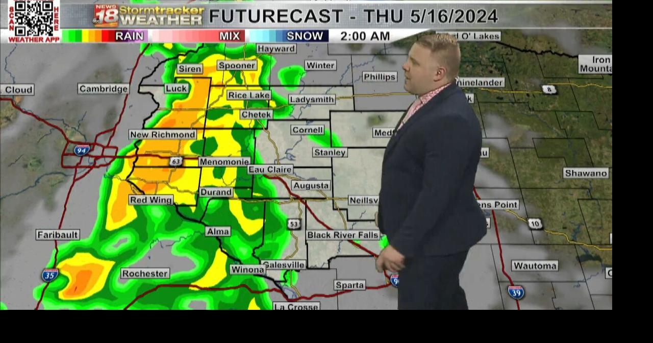 Rain chances return tonight after seeing sunshine the last few days ...