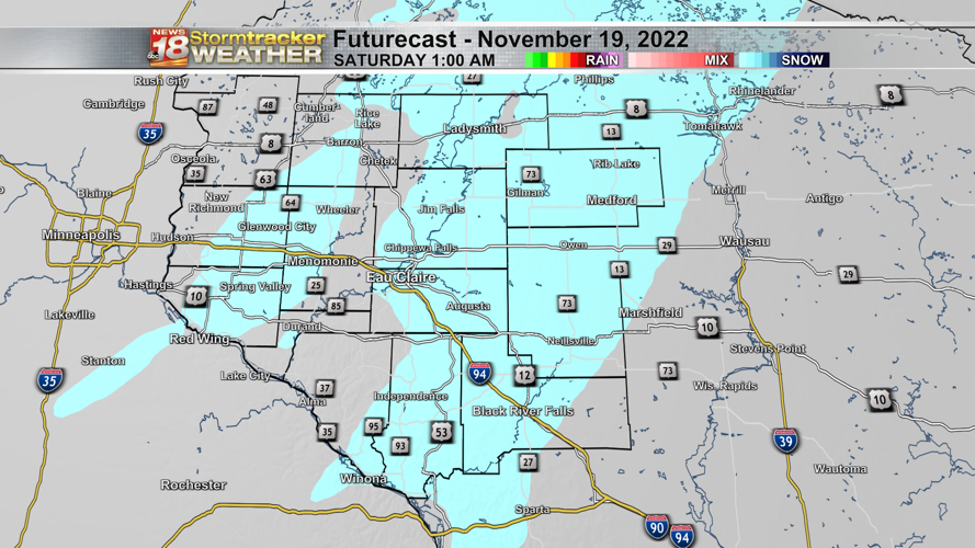 Cold temps, strong winds, and snow chances come along with the start of ...