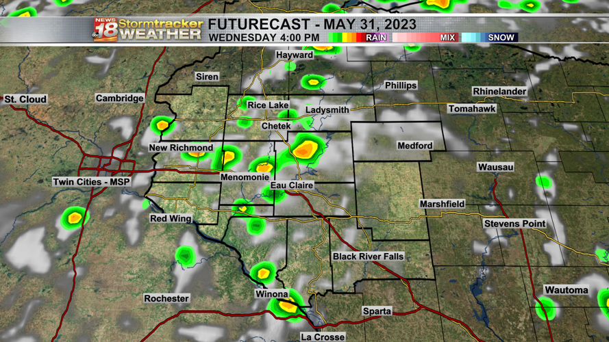 Rain chances finally return to Western Wisconsin along with warmer ...