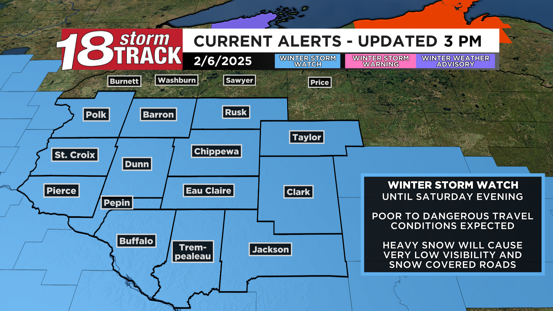 Winter Storm Watch issued for Friday Night/Saturday's round of heavy ...