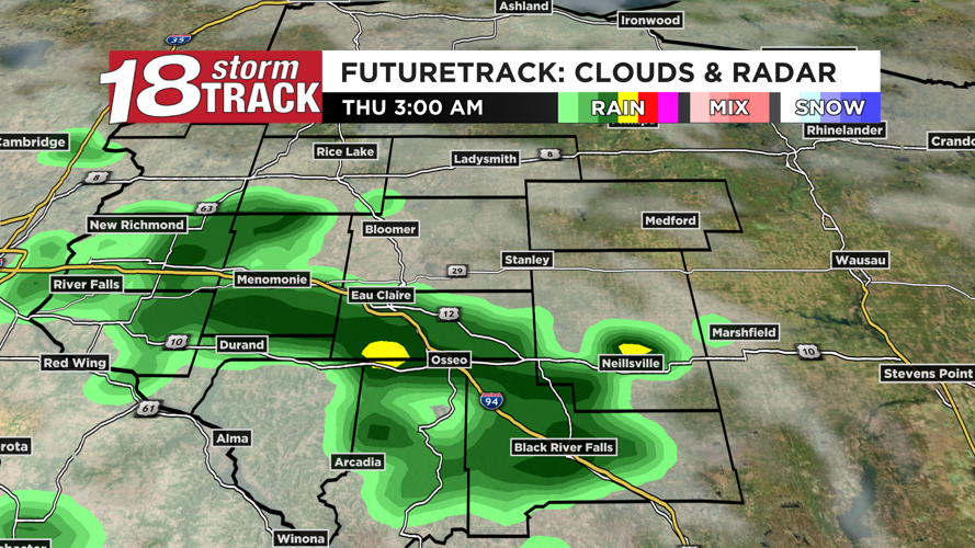 Several rounds with isolated to scattered showers and possibly storms expected tonight through ...