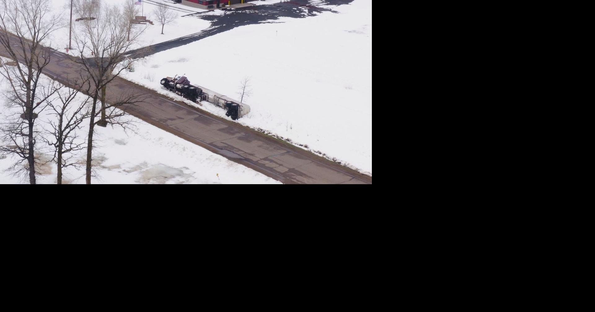 Update: No sulfuric acid spilled in Stanley tanker truck crash | Top ...