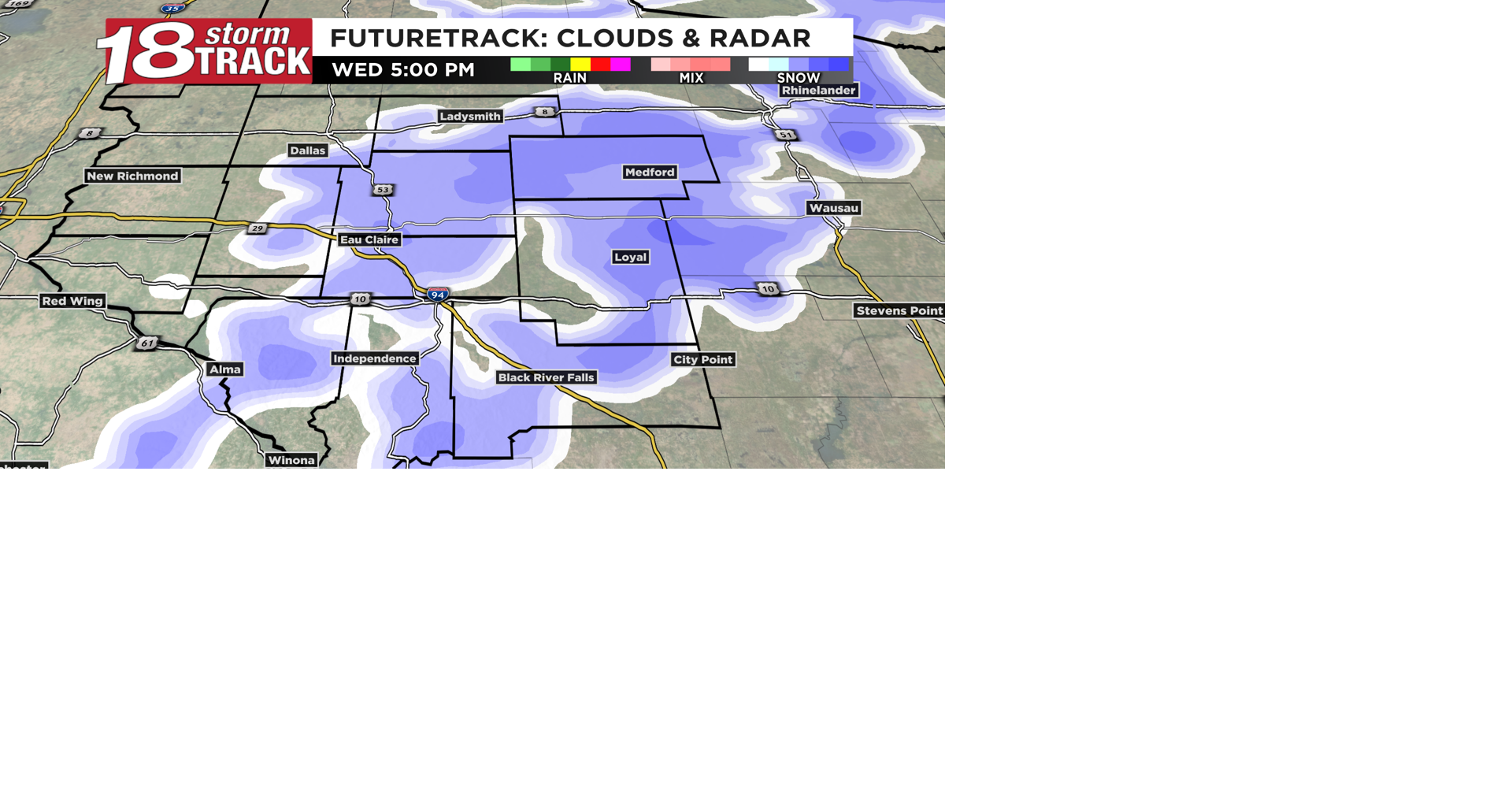 Tracking Western Wisconsin's next snow chance, a brief warm-up, and ...