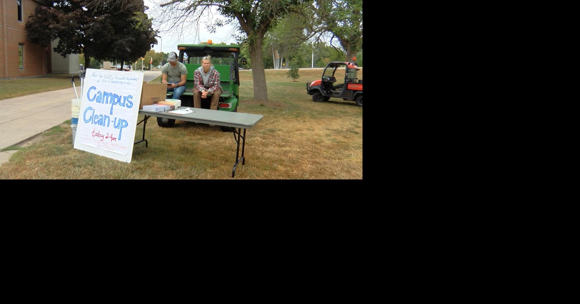 UWEC holds clean up event for campus | News | wqow.com