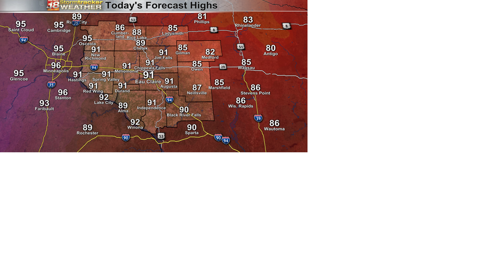 Oppressive humidity puts feels like temps in the upper 90s; prompts ...