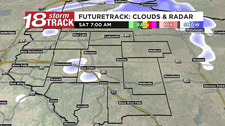 Scattered bursts of snow will slowly accumulate through the weekend ...