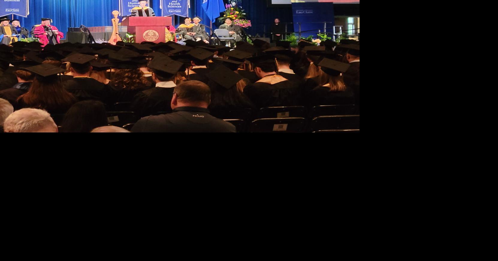 The 100,000th and the last UWEC students graduate in Zorn Arena | Eye ...