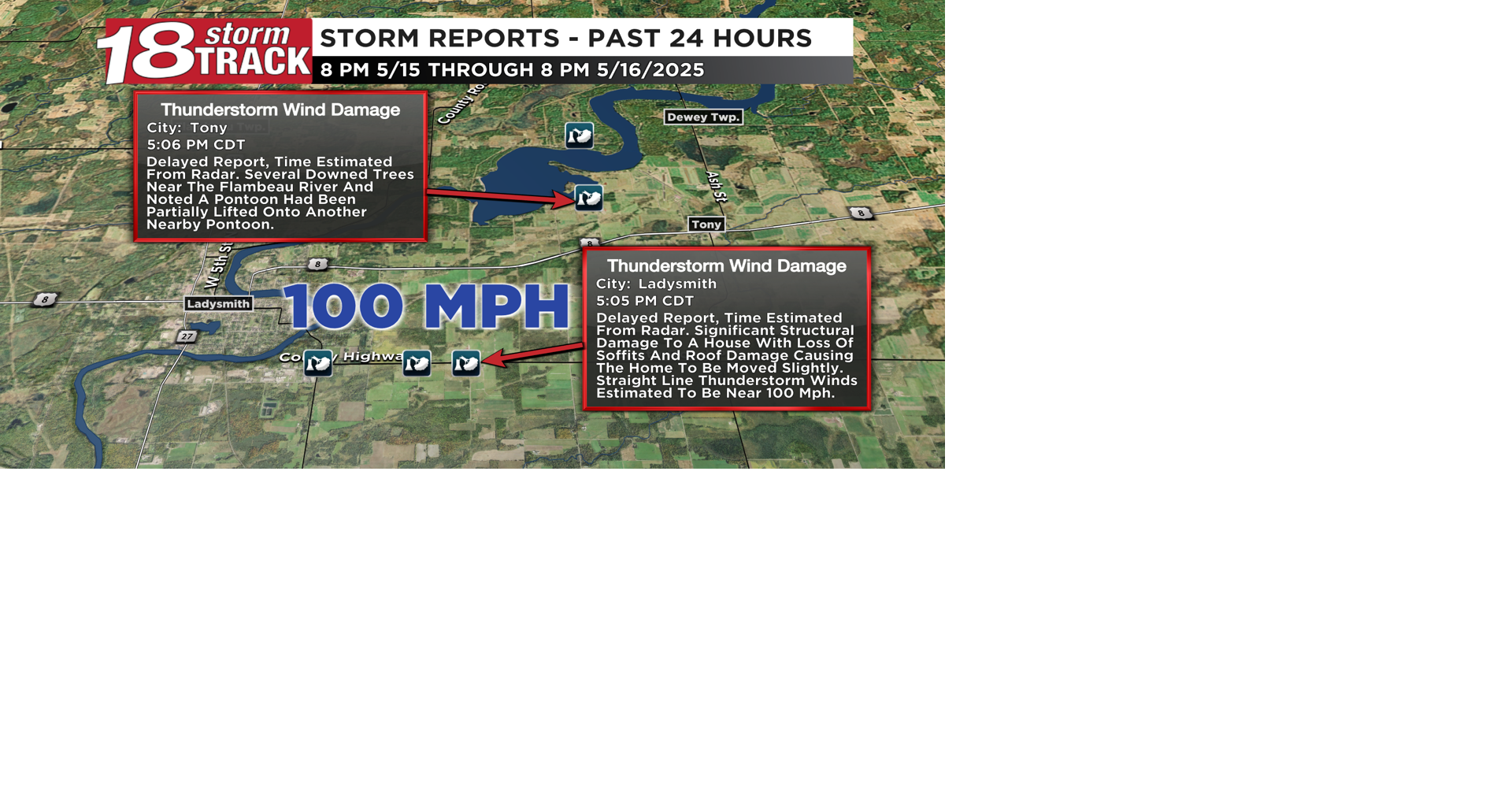 100 mph straight-line wind gusts Thursday caused significant damage ...