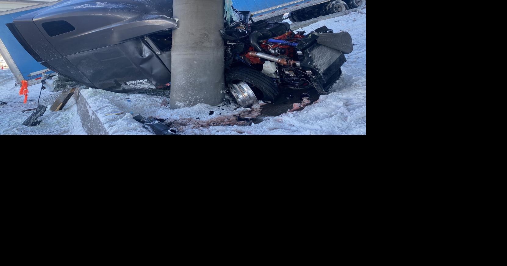 No injuries reported in semi crash off of I-94 in Eau Claire | News ...