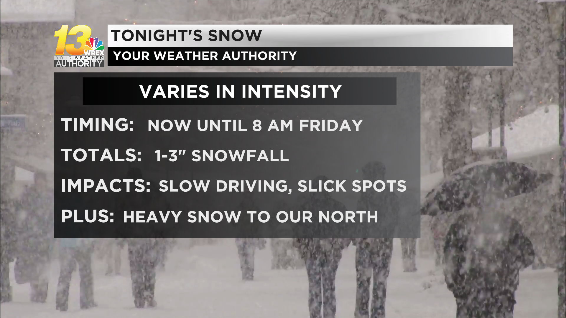 Snow keeps slick spots going until the morning | Top Stories | wrex.com