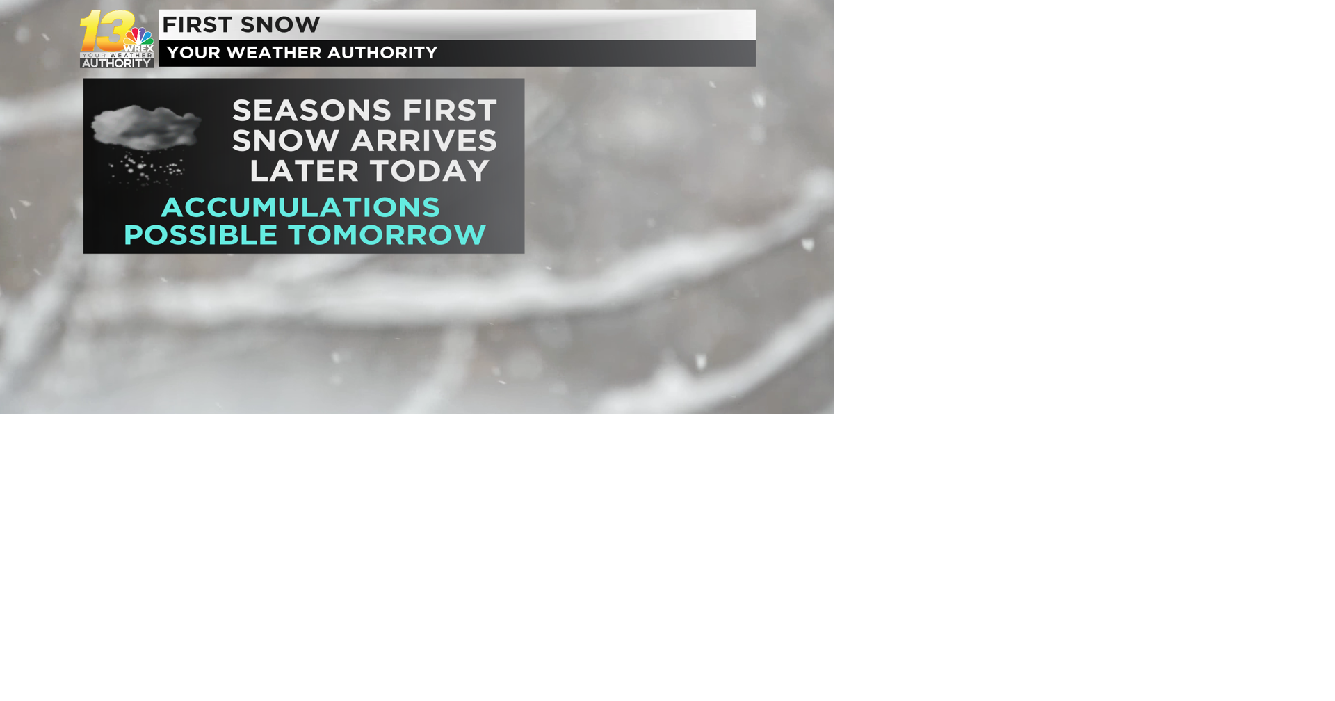 The seasons first measurable snowfall is on the way | Top Stories ...