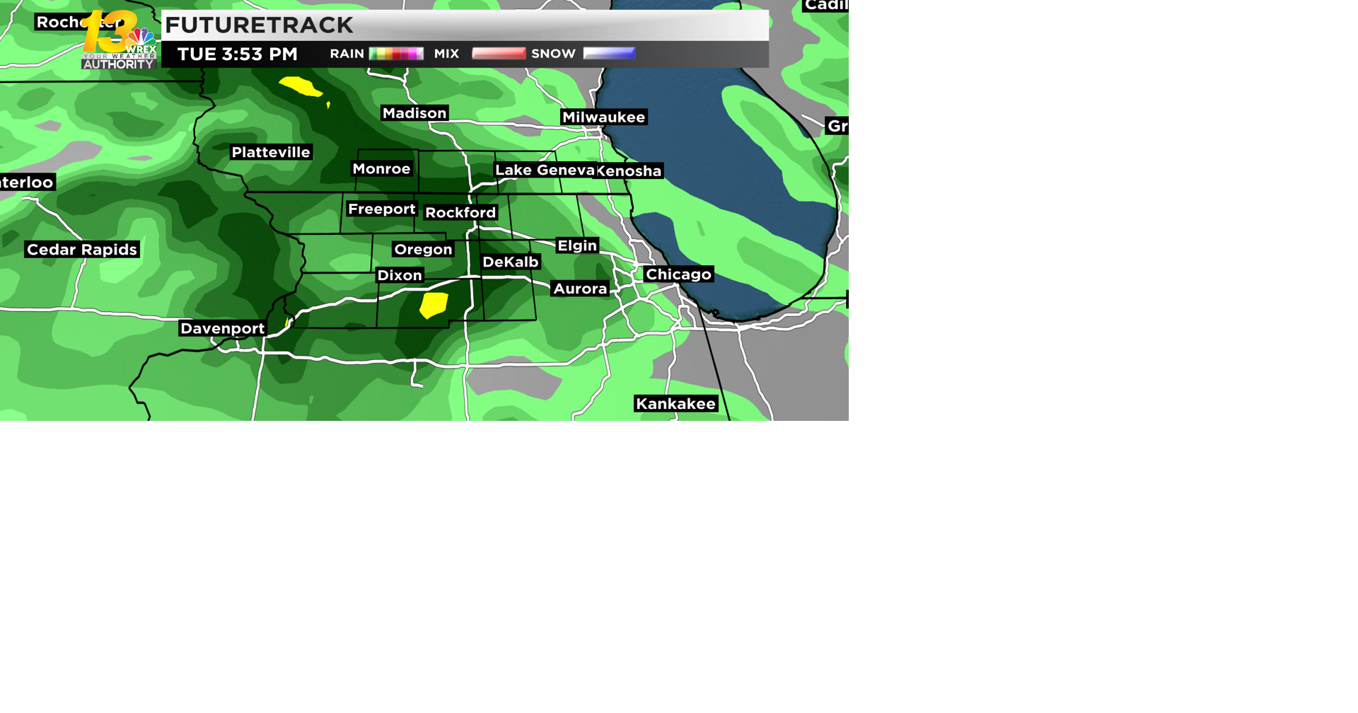 Frequent chances for rain take us through midweek | Top Stories | wrex.com