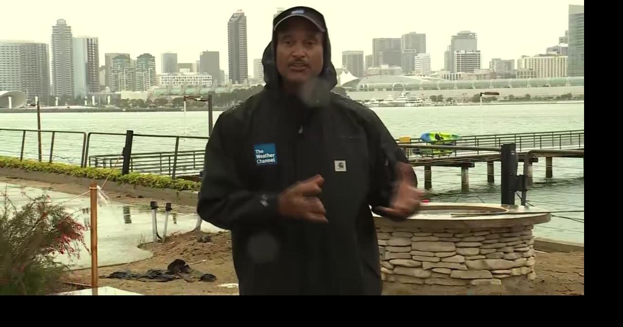 The Weather Channel: Paul Goodloe in Coronado, CA on flash flooding ...