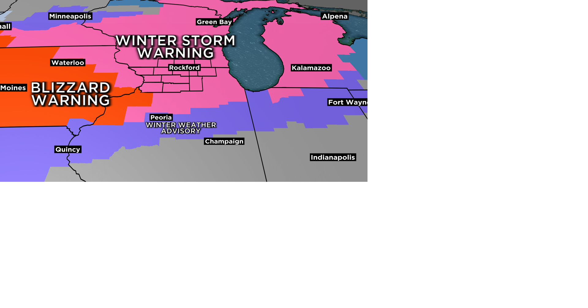 Winter Storm Warnings go into effect tonight, near blizzard conditions ...