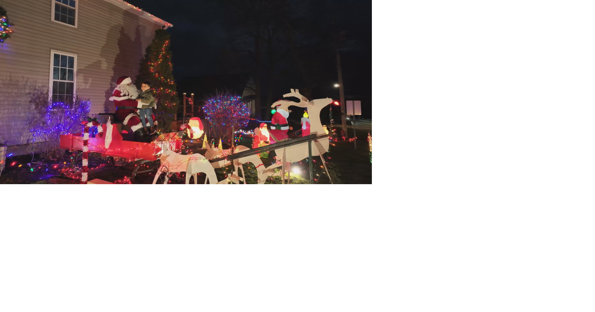 Two friends in Byron team up to bring free lights, live Santa to the ...
