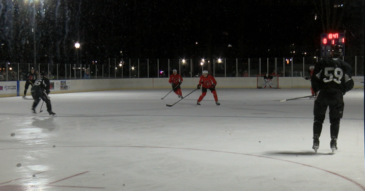 IceHogs return to Belvidere's Riverside Ice Arena for outdoor practice ...