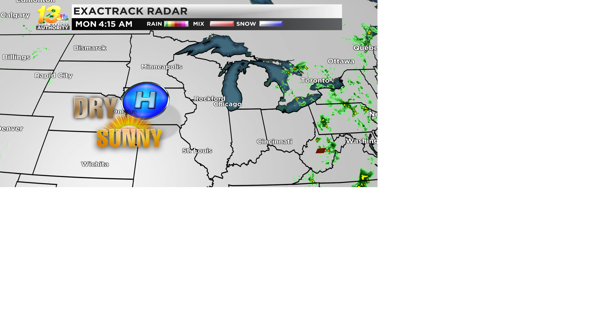Weather stays quiet for most of this week | Top Stories | wrex.com
