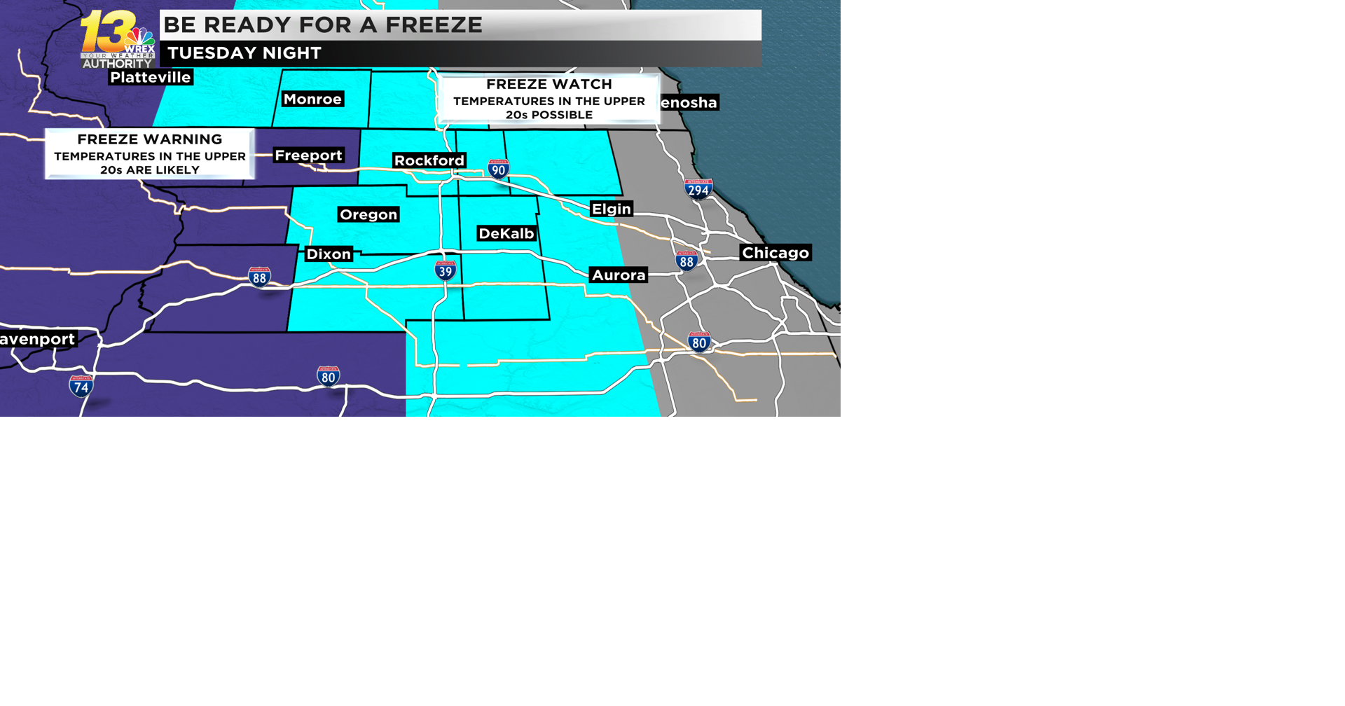 Chilly weather means a freeze is possible soon | Top Stories | wrex.com