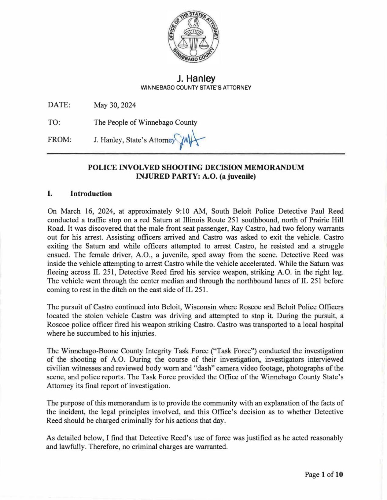 Police Shooting Incident: Detective Cleared of Charges After Pursuit in ...