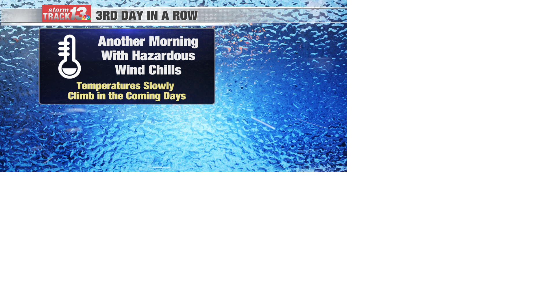Very slow warming starts as we move towards the weekend | Top Stories ...