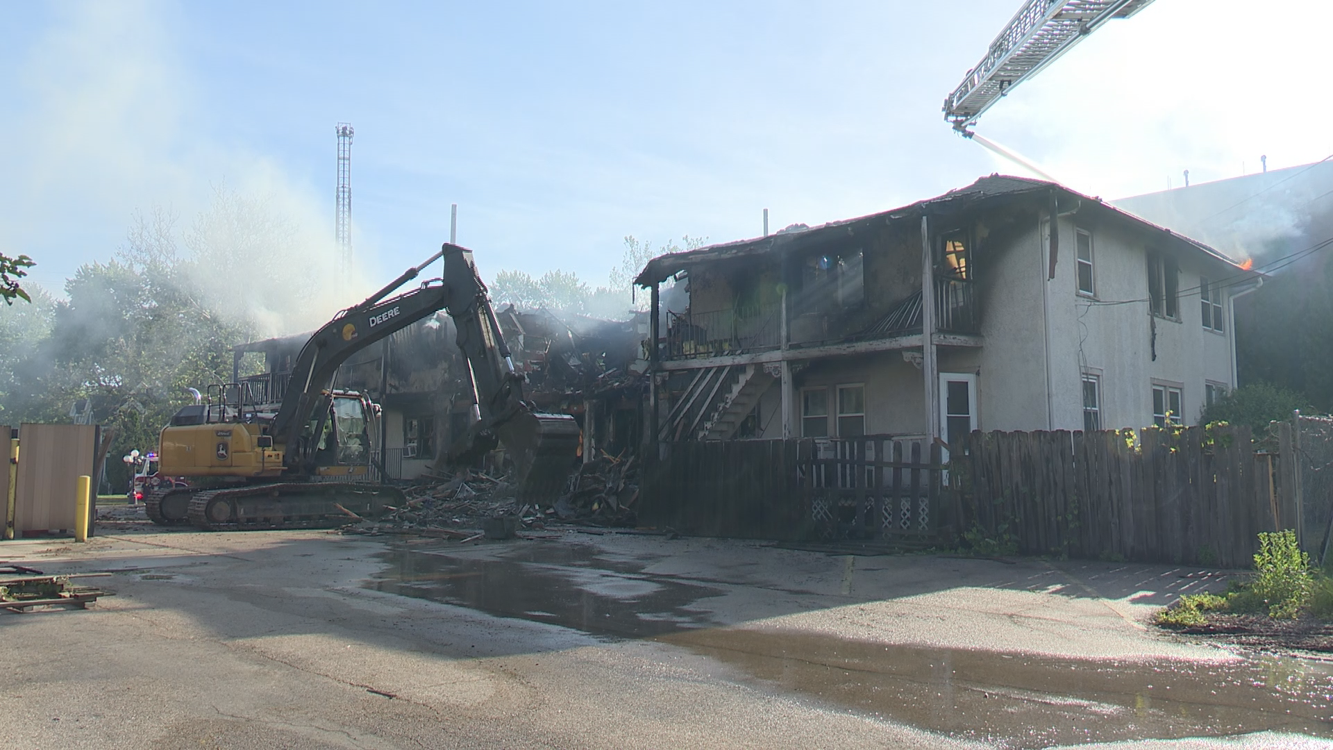 Two residents, firefighter hurt after massive apartment fire in ...