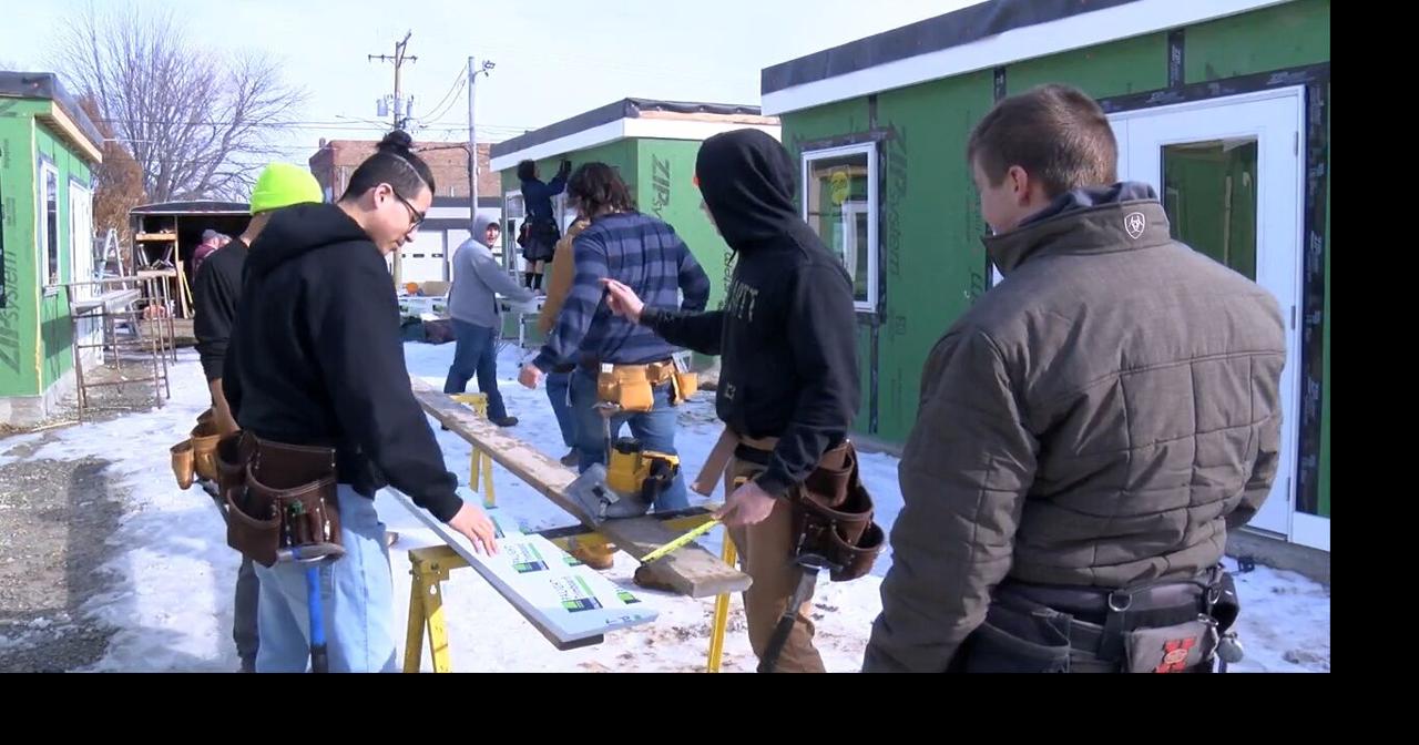 Building trade students construct business units, bringing economic ...