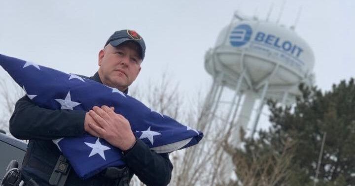 Beloit officer finds US flag, returns to owner | News | wrex.com