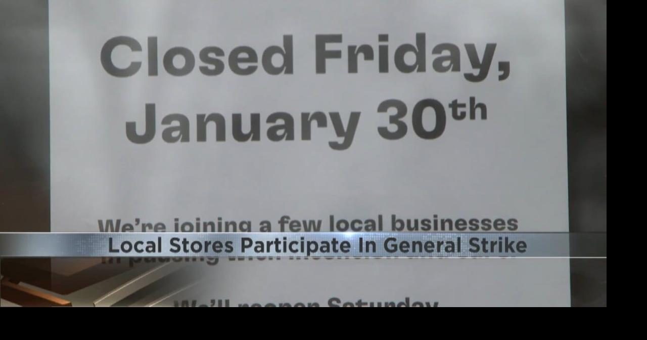 Local businesses join national protest and close doors Friday | Video ...