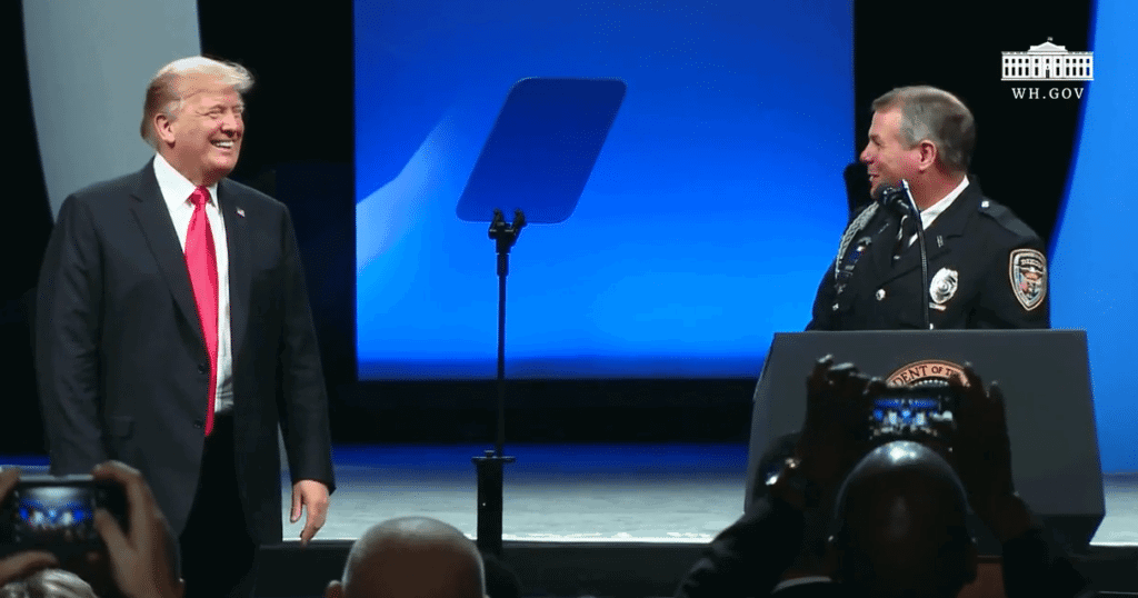President Trump honors Dixon’s Mark Dallas with IACP Officer of the ...