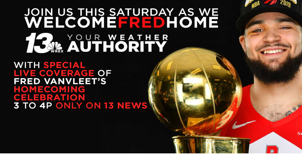 13 WREX to air special broadcast to welcome Fred VanVleet home | News ...