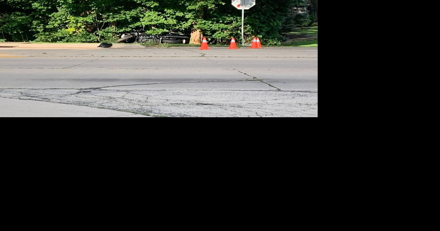 A motorcycle driver fights for his life after being struck by a car ...