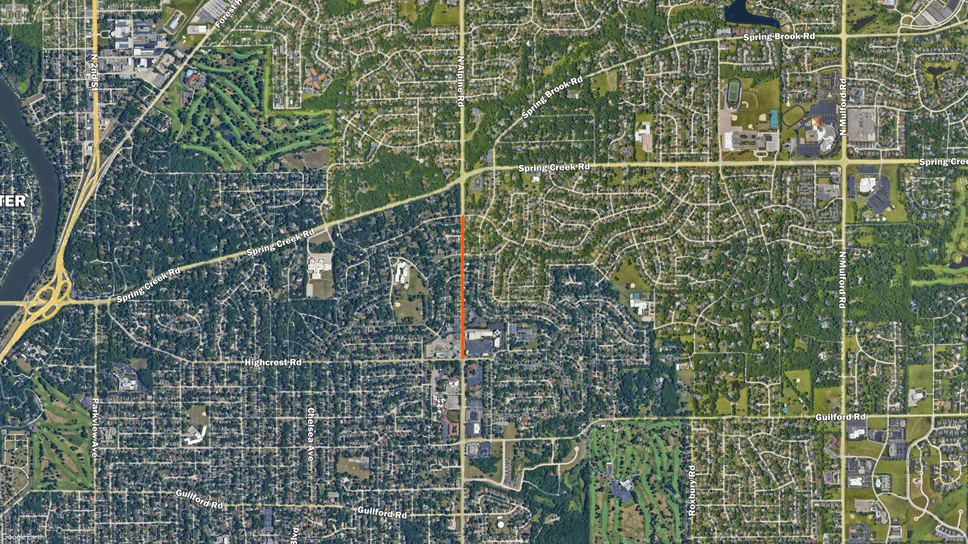 Popular stretch of N. Alpine Rd. going under construction | News | wrex.com