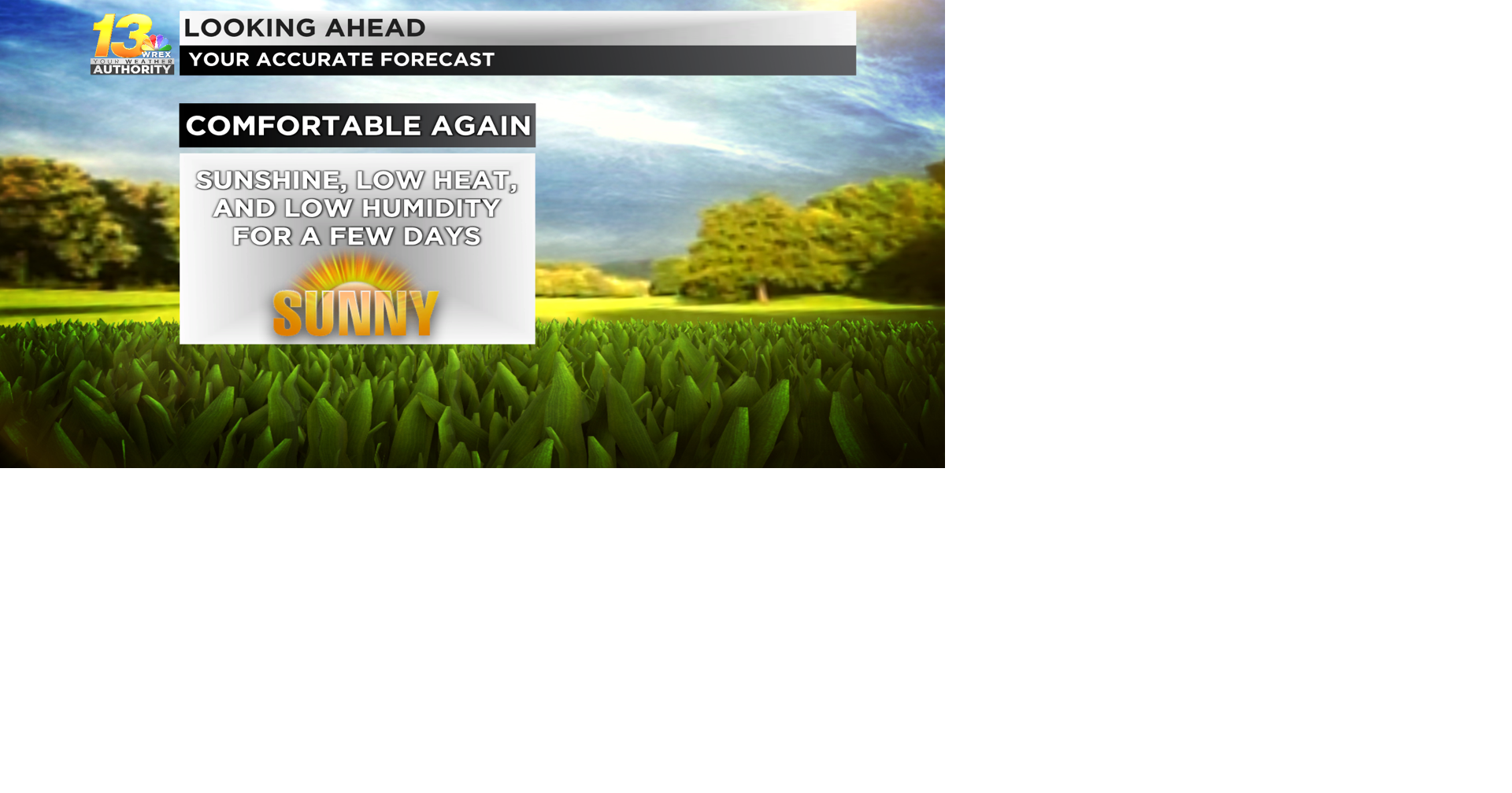 Warm and comfortable weather moves back in | Top Stories | wrex.com