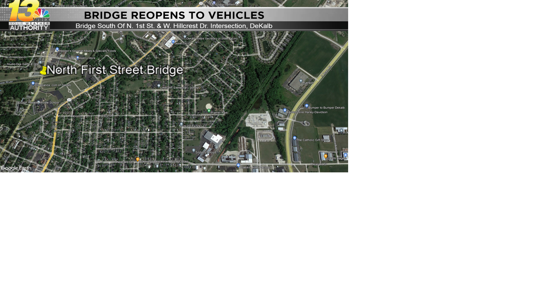 North First Street Bridge in DeKalb reopens to vehicles, bike path ...