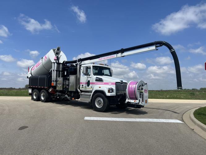 Pink sewer trucks in Dixon promote breast cancer awareness | | wrex.com