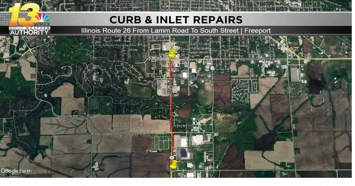 Curb, inlet repairs planned for Illinois Route 26 in Freeport | News ...